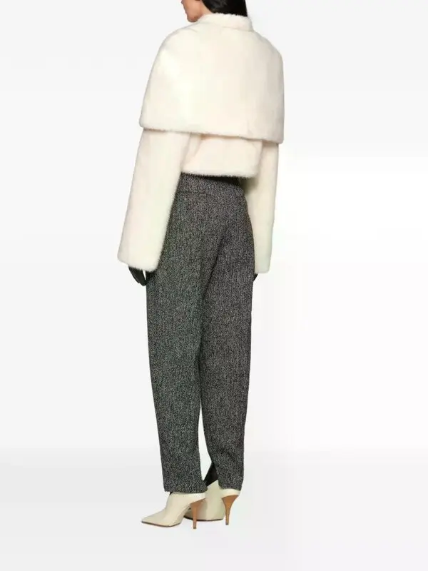 ET OCHS Vlad Cape-overlay Faux-fur Jacket