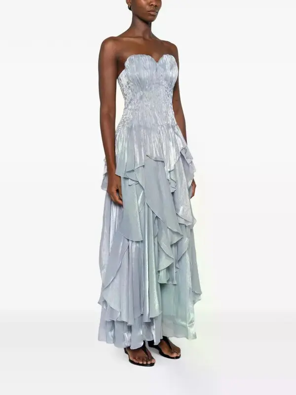 Aje Gleam Ruffled Gown