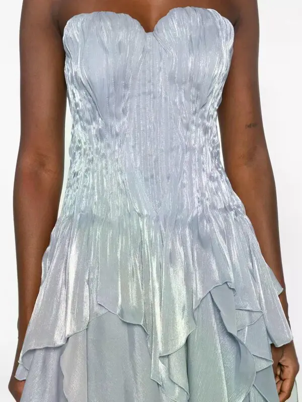 Aje Gleam Ruffled Gown