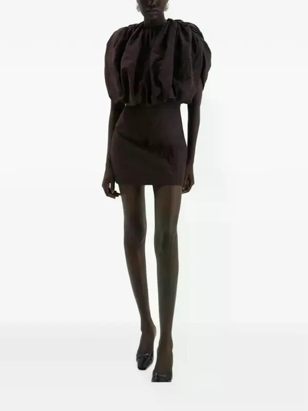 Magda Butrym Gathered Voluminous Mini Dress