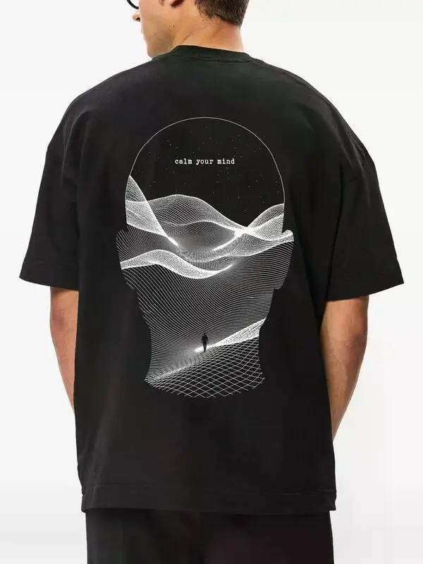 HAMZA Graphic-print Drop-shoulder T-shirt