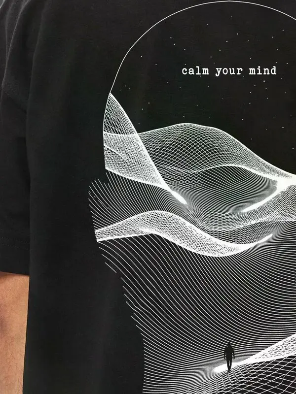 HAMZA Graphic-print Drop-shoulder T-shirt