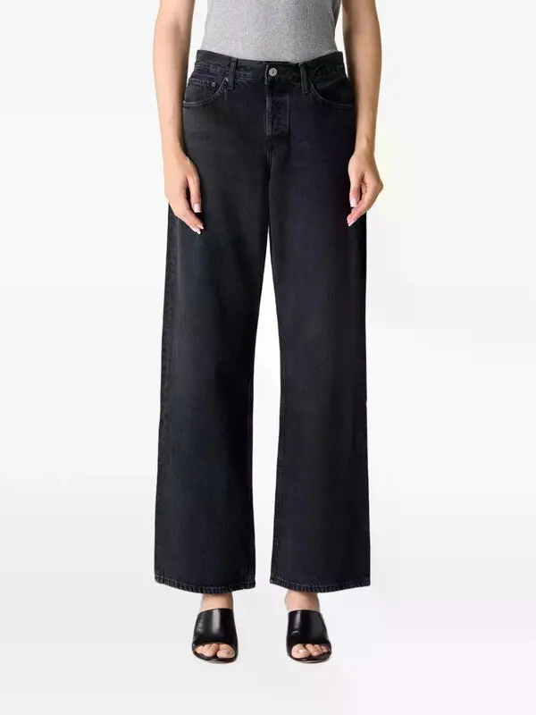 AGOLDE Low Rise Loose Jeans - Black