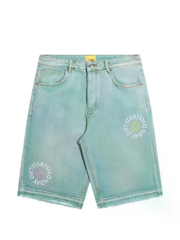 DIET STARTS MONDAY Sol Graphic-print Denim Shorts