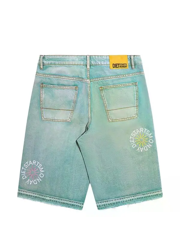 DIET STARTS MONDAY Sol Graphic-print Denim Shorts