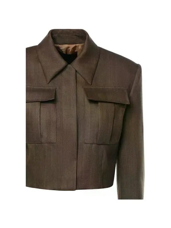 DONDUP Patch-pocket Cropped Jacket
