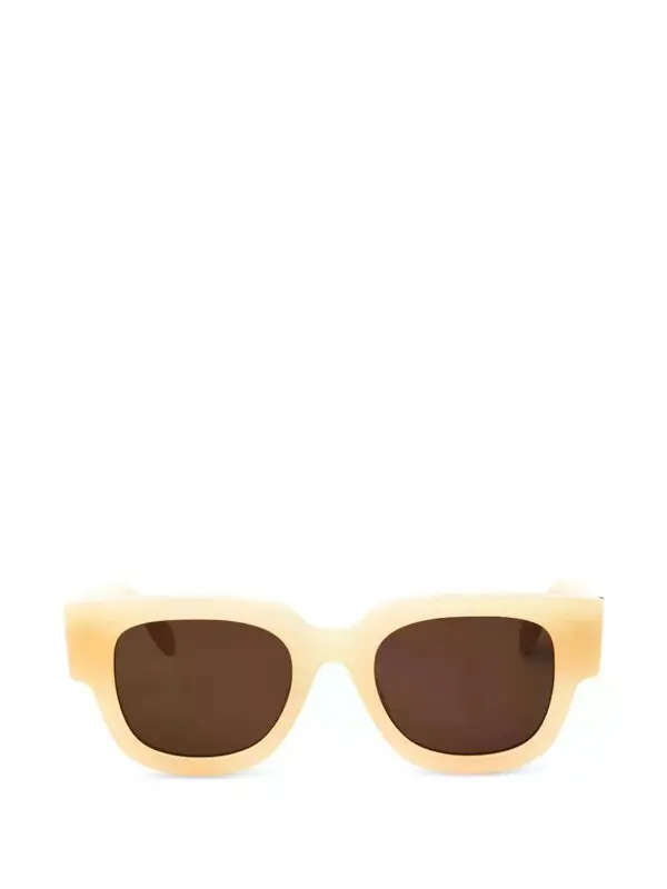 Palm Angels Monterey Rectangle Frame Sunglasses - Neutrals