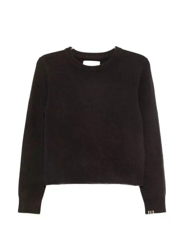 Extreme Cashmere 430 Jeanne Ribbed-trim Sweater - Brown