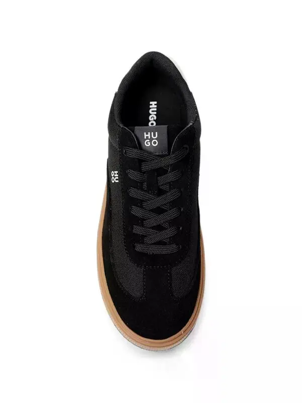 Hugo Panelled Logo Patch Sneakers