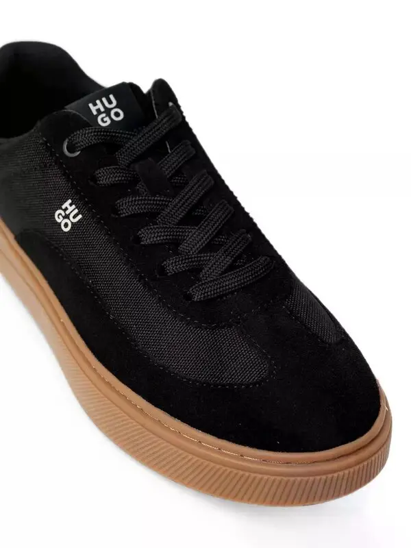 Hugo Panelled Logo Patch Sneakers