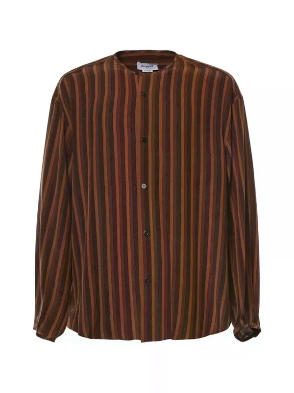HED MAYNER Striped Silk Shirt