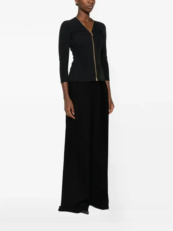 Elisabetta Franchi Zip-up Corset-style Jacket