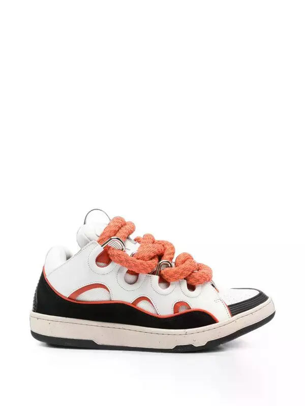 LANVIN Curb Chunky-lace Sneakers - White