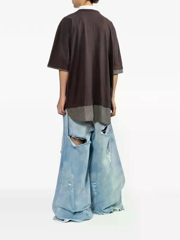 Mihara Yasuhiro Triple-layered Duck-embroidered T-shirt