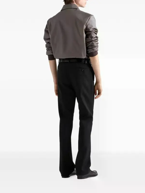 Prada Re-nylon Shirt Jacket With Enamelled Triangle Logo