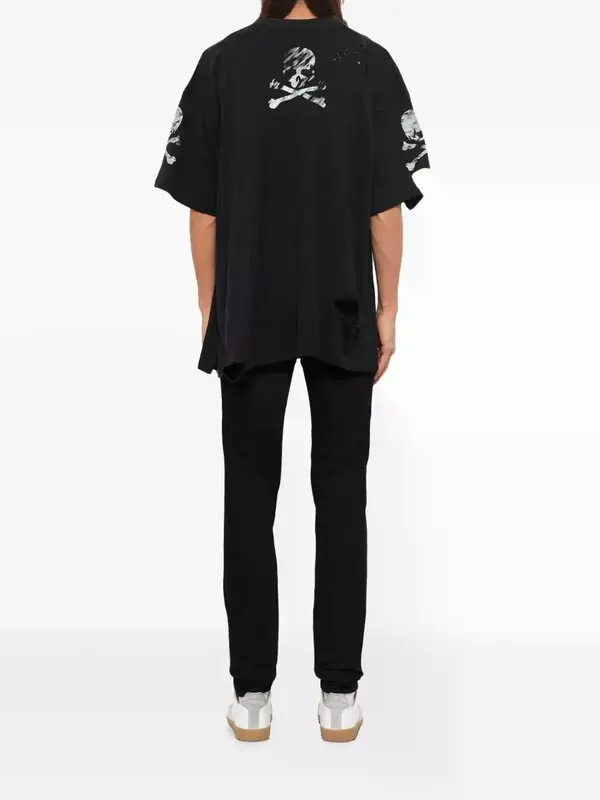 MASTERMIND WORLD Distressed Skull-print T-shirt
