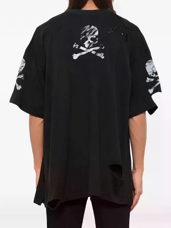 MASTERMIND WORLD Distressed Skull-print T-shirt