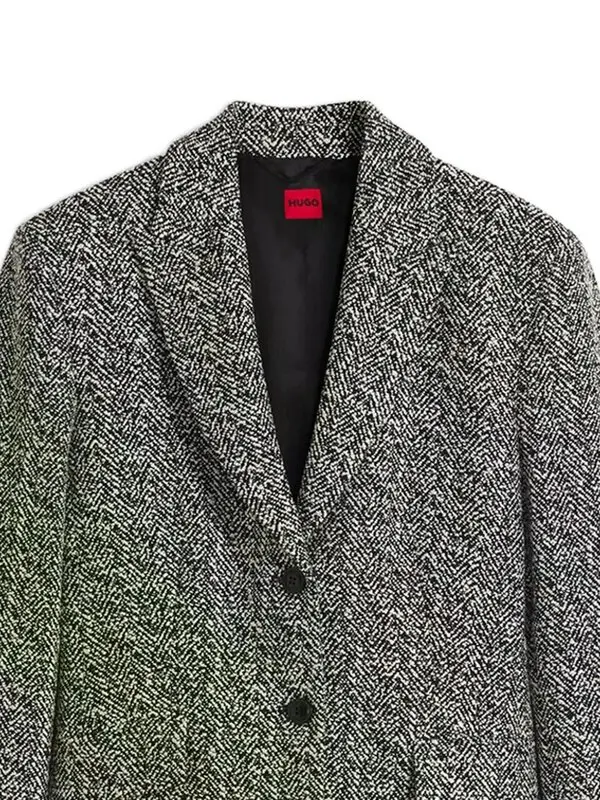 Hugo Regular-fit Blazer With Herringbone Pattern