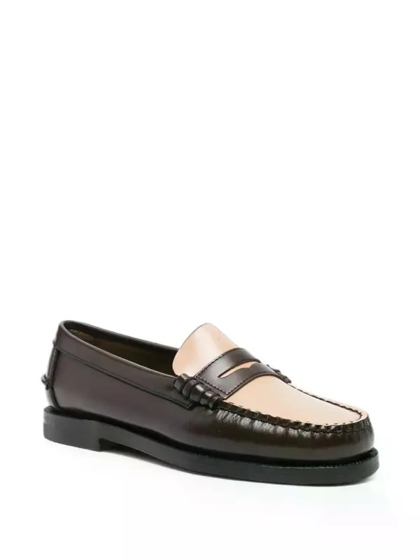 SEBAGO Two-tone Leather Loafers