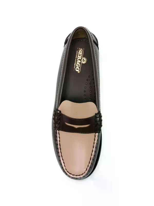 SEBAGO Two-tone Leather Loafers