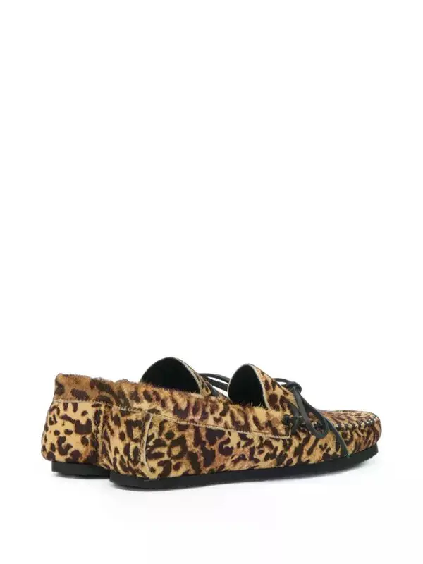 Isabel Marant Étoile Zebra-print Pony-effect Leather Loafers