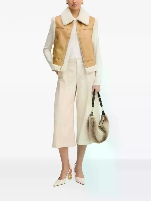 MORGAN Faux-fur Trim Gilet