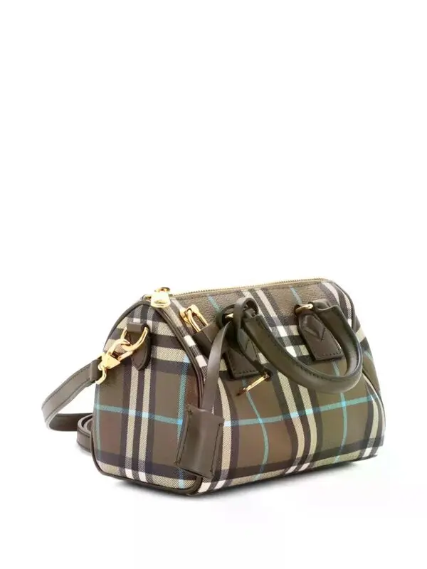 Burberry E-canvas Mini Satchel - Green