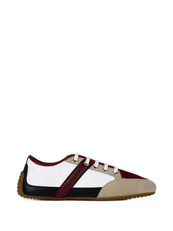 Givenchy Slim Suede-panelled Low-top Sneakers - White