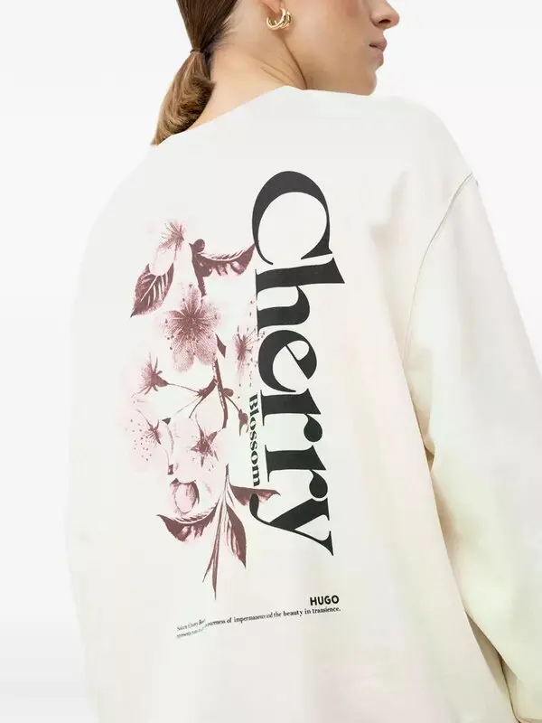 Hugo Cherry-blossom-print Sweatshirt