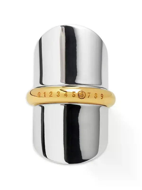 MAISON MARGIELA Cylindrical Band Ring - Silver