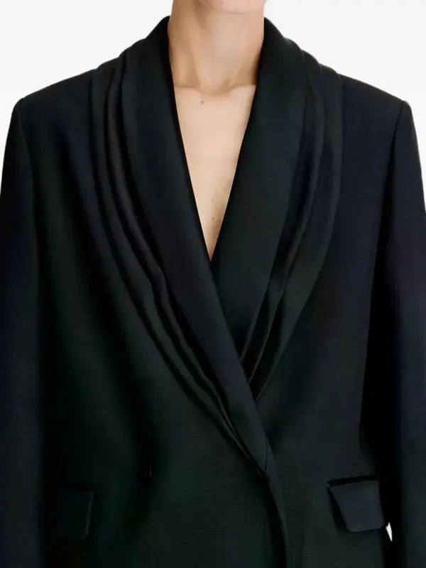 Loulou De Saison Ieva Draped Shawl-collar Coat