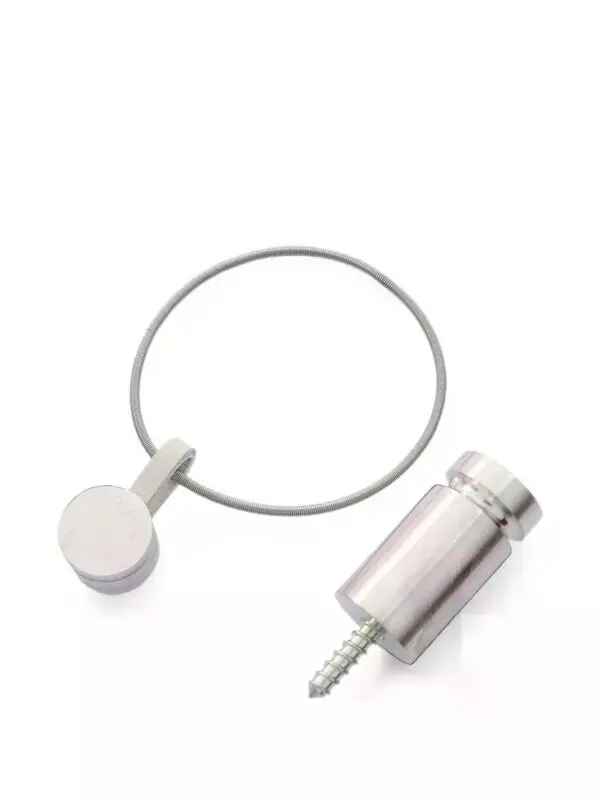 Hermès Tone Textured Wire Loop Magnet Accessories - Silver