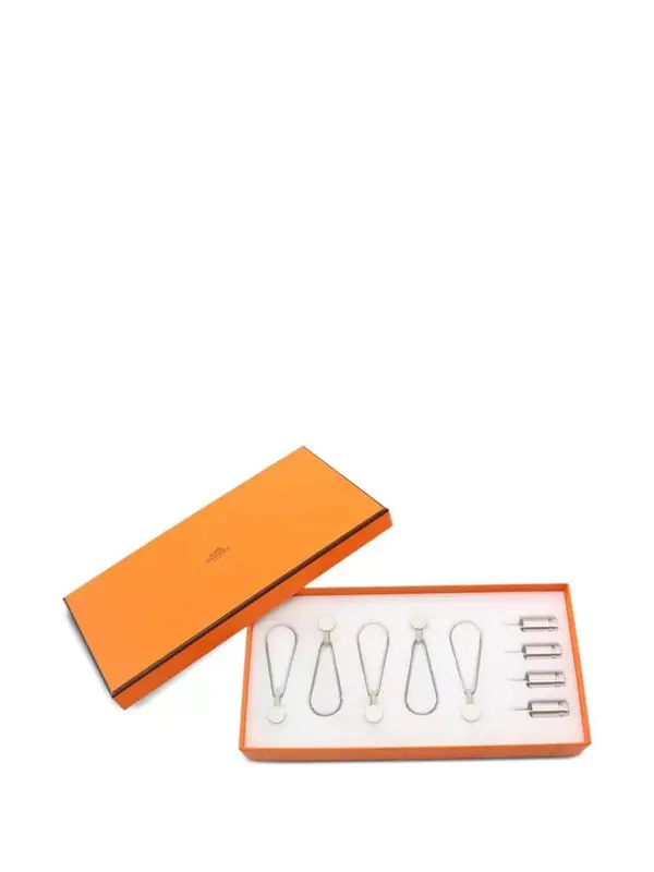Hermès Tone Textured Wire Loop Magnet Accessories