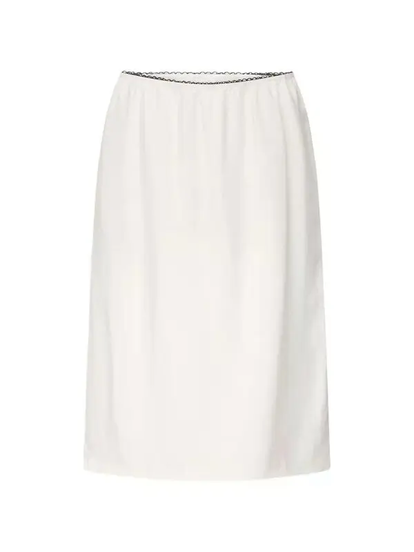 Loulou De Saison Elasticated-waist Midi Skirt - Neutrals