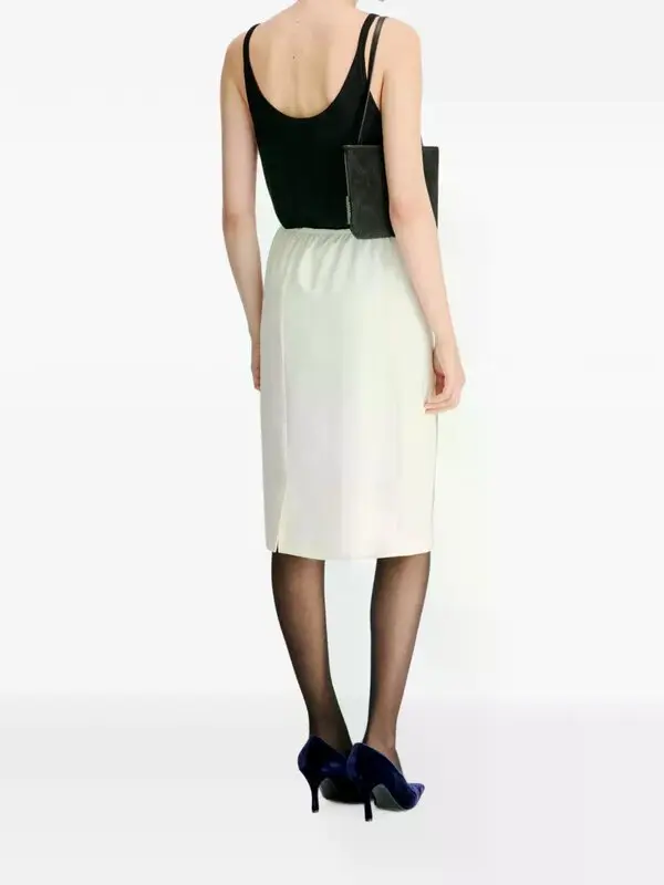 Loulou De Saison Elasticated-waist Midi Skirt - Neutrals