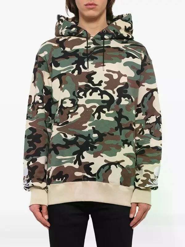 MASTERMIND WORLD Camo-print Logo-embroidered Hoodie