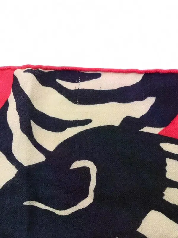 Hermès 2010s Zebra Pegasus Scarf - Pink