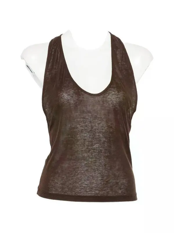EB DENIM Valley Racer Tank Top - Brown