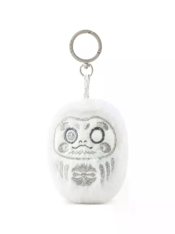EVISU Faux-fur Daruma Keyring