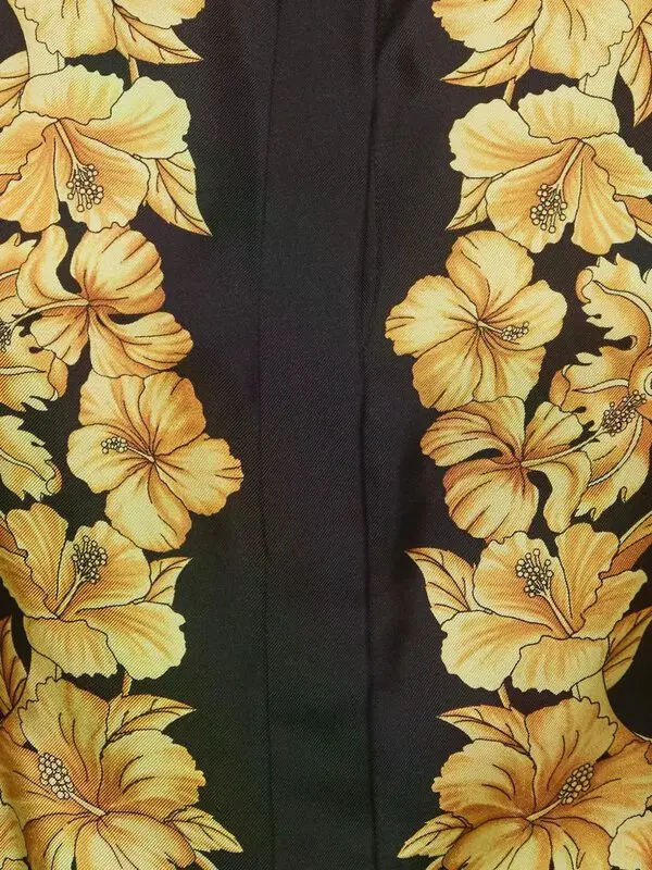 Versace Barocco-print Silk Shirt