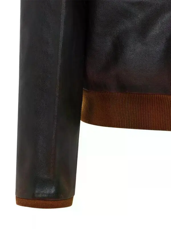 GOLDEN GOOSE Flap-pockets Leather Jacket