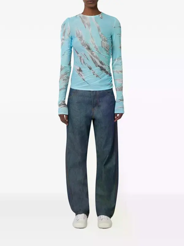 Moschino Archive Clouds Tulle Top