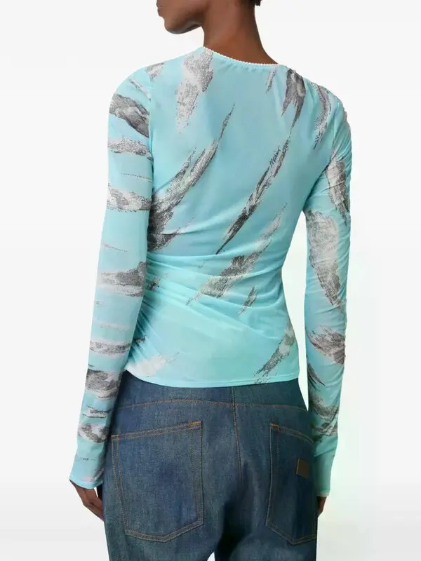 Moschino Archive Clouds Tulle Top