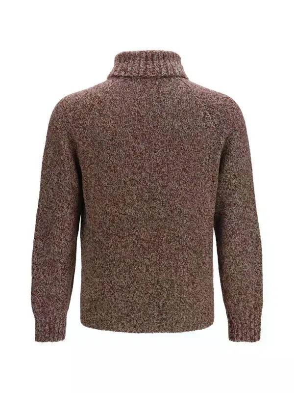 Brunello Cucinelli Ribbed-knit Wool Turtleneck Sweater - Red