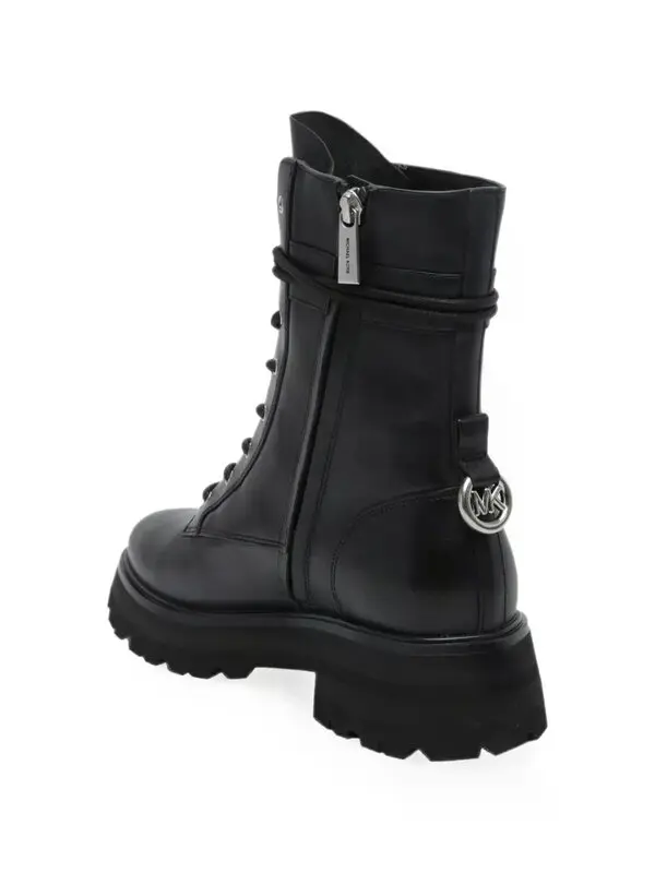 Michael Kors Caleb Leather Combat Boot