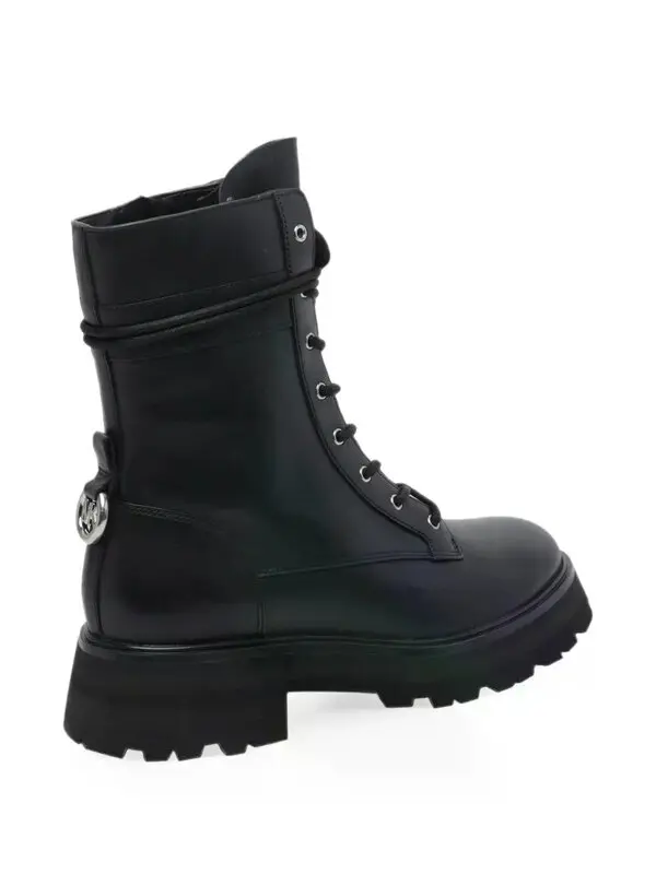 Michael Kors Caleb Leather Combat Boot