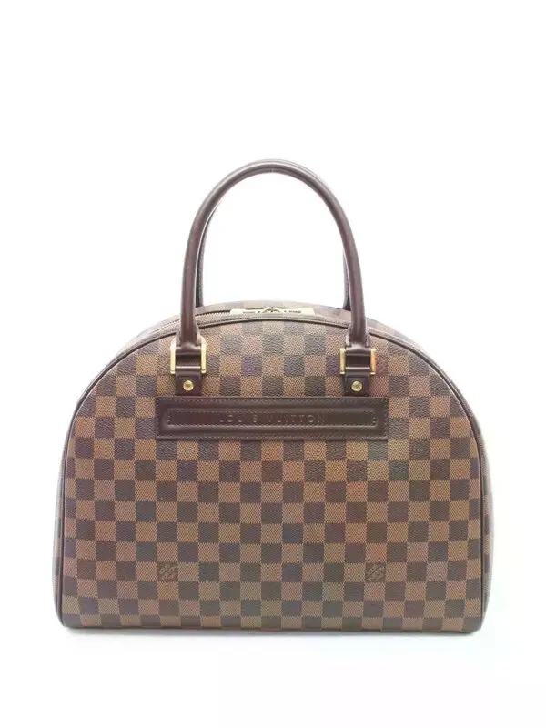 LOUIS VUITTON 2005 Nolita Damier Ebene Tote Bag - Brown