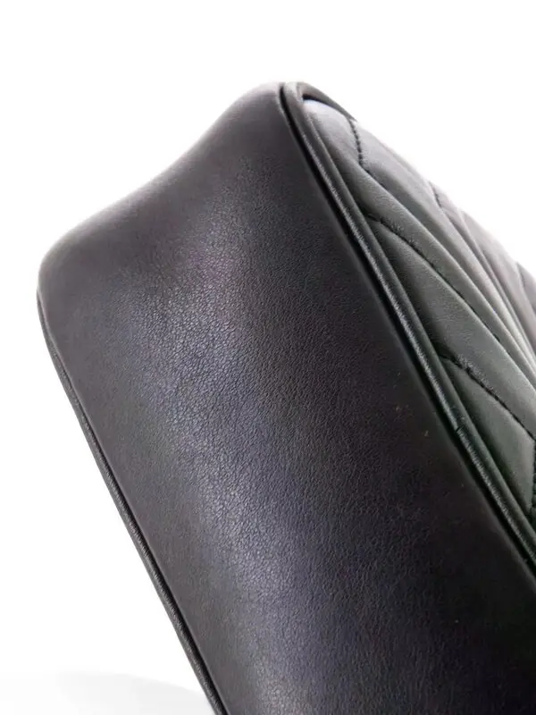 Gucci Matelassé Leather Mini Shoulder Bag - Black