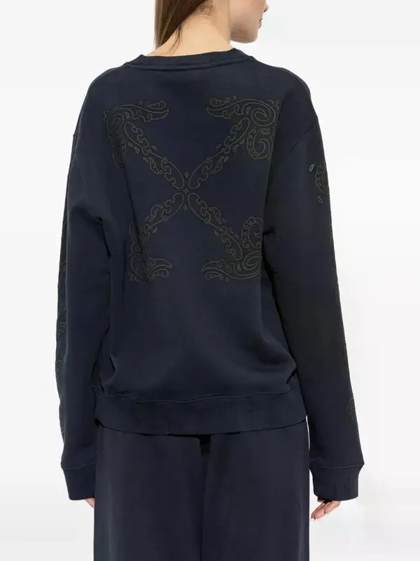Off-White Logo Embroidered Sweatshirt