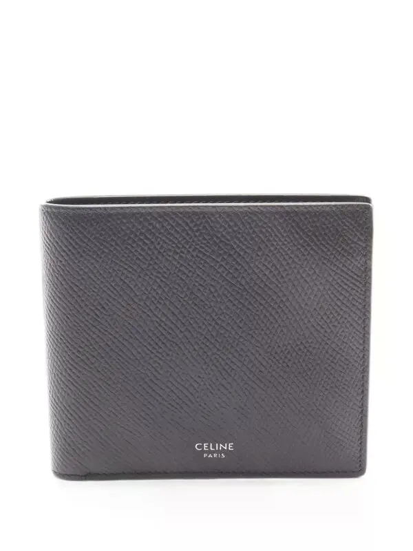 Celine 2010s Bi-fold Leather Wallet - Black